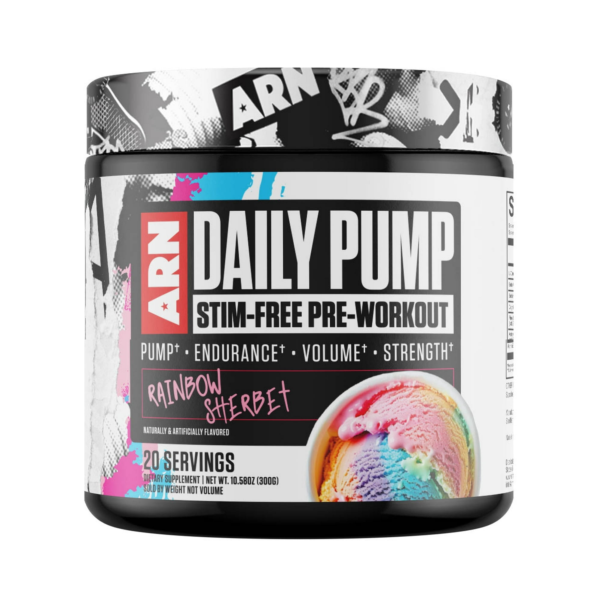 Arms Race Nutrition | ARN | Daily Pump STIM-Free Pre-Workout (20 ...