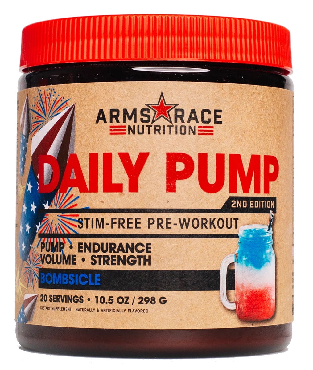 Arms Race Nutrition Daily Pump 2nd Edition Stim-Free Pre-Workout ...