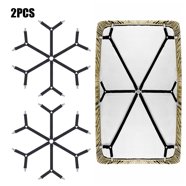 EVRI Adjustable Bed Sheet Straps with Metal Clamp Corners, 4 Pack ...