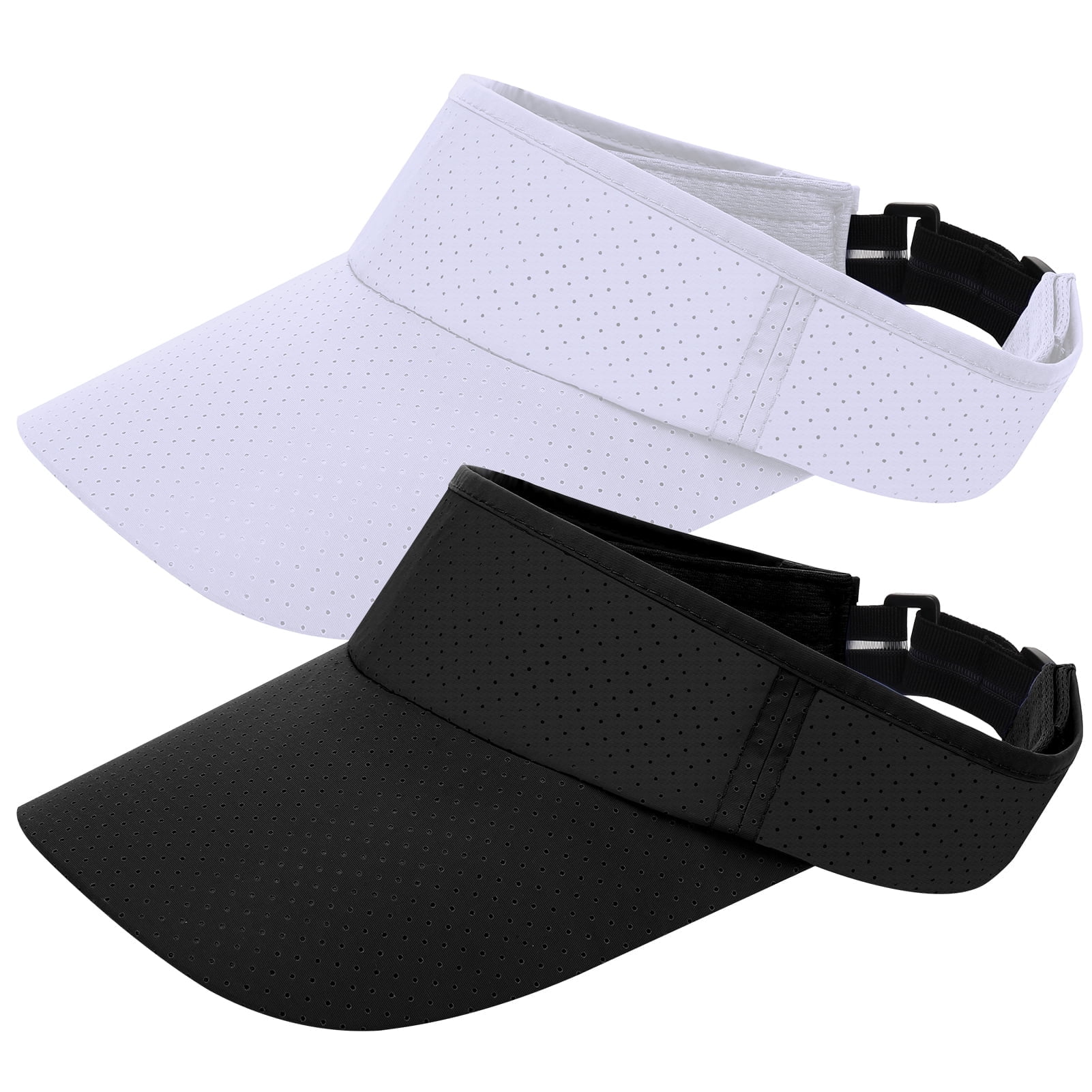 Armscye 2 Pcs Quick Dry Sport Sun Visor Hats, Adjustable Golf Baseball ...