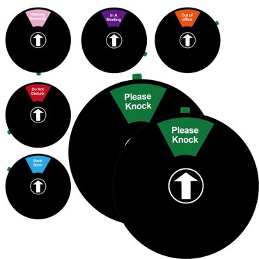 Advantus People Pointer Cubicle Sign Plastic 9 x 2 1/2 Black 75334 ...