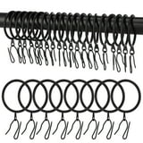 Armscye 44 Pack Metal Drapery Curtain Rings, 1.75 Inch Inner Diameter ...