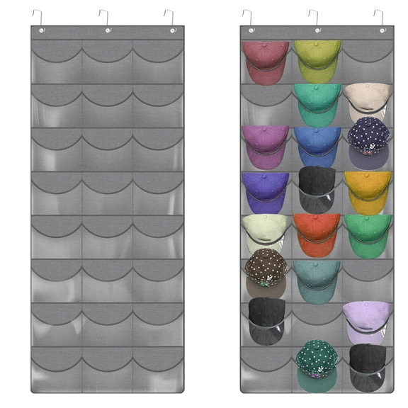 1PC Baseball Hat Organizer with Multiple Tilted Bins, Cap Organizer for ...