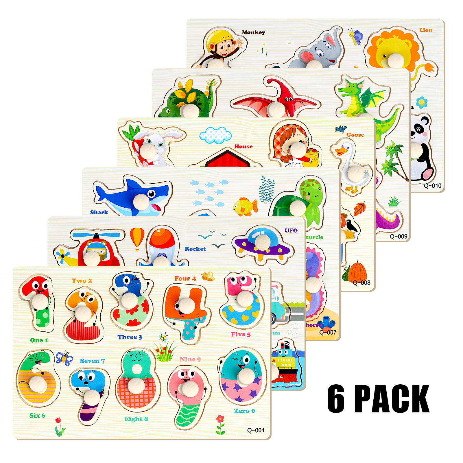 Ryan''s Room - Classic Peg Puzzle - Transportation Vehicles - Walmart.com