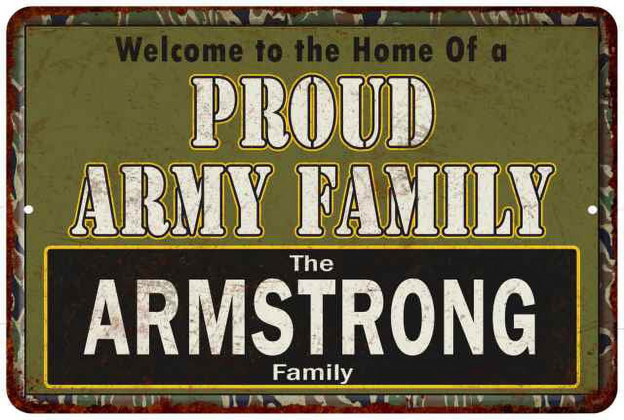 Armstrong Proud Army Family Gift 8x12 Metal Sign 208120023204 - Walmart.com