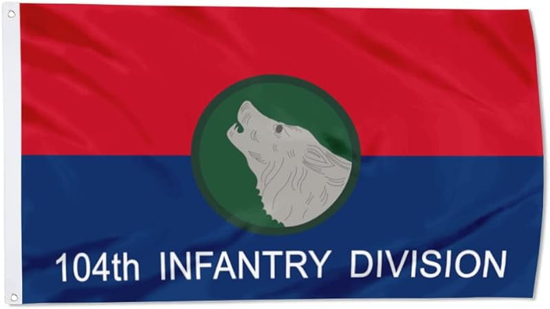 Army 104th Infantry division Flag 3x5Feet Military Banner with 2 Brass ...
