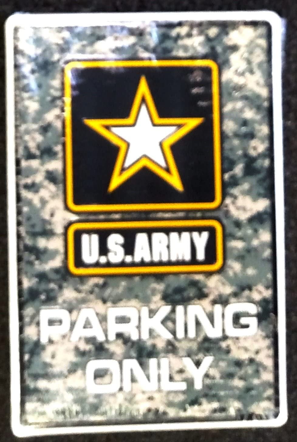 Army 12"x18" CAMO Style Large Metal Embossed Parking Sign Room Wall US ...