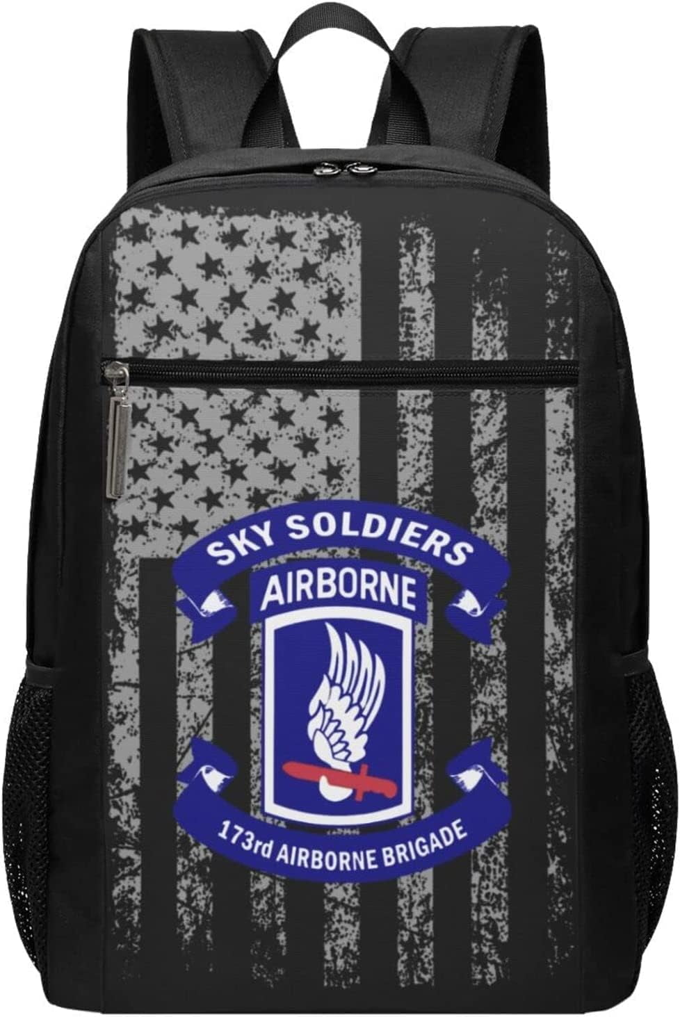 Army 173rd Airborne Brigade Logo Black Backpack, School, Travel, Sport ...
