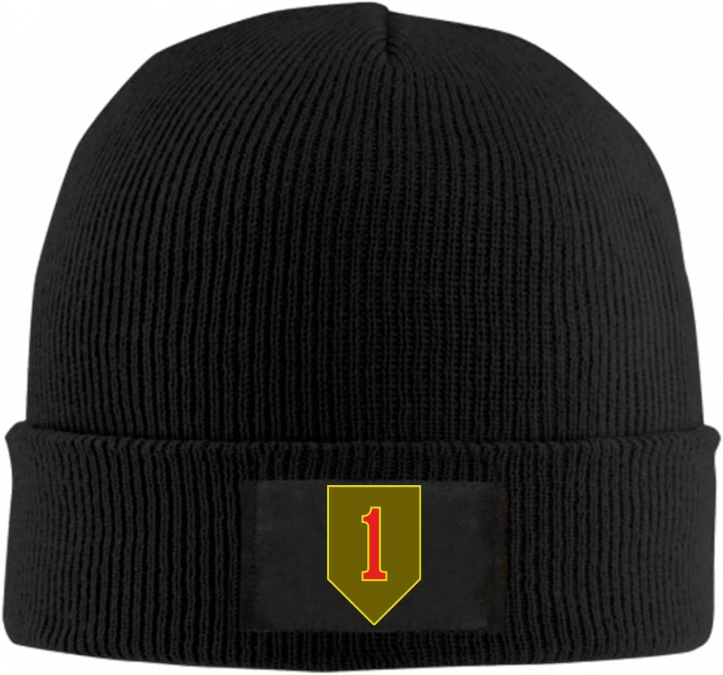 Army 1st Infantry Division Embroidered Beanie Hat for Women Men Winter ...