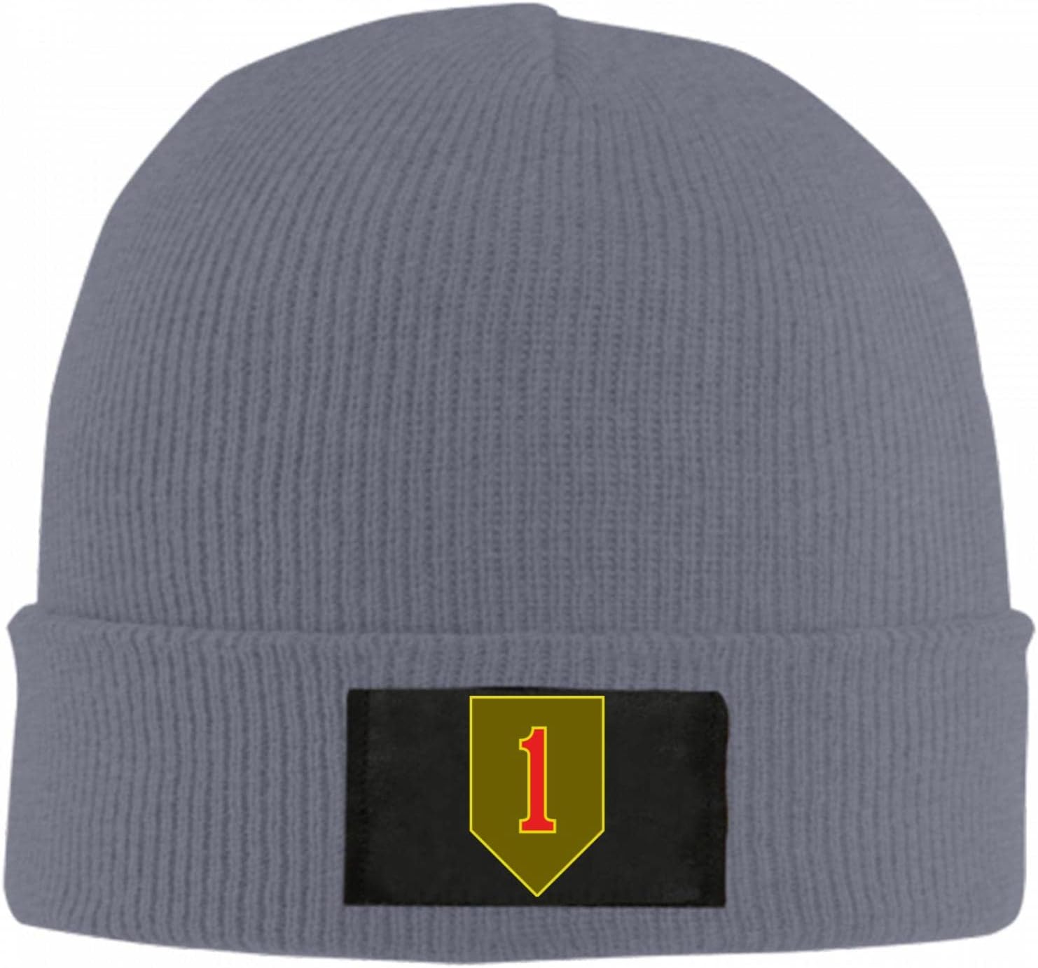Army 1st Infantry Division Embroidered Beanie Hat for Women Men Winter ...