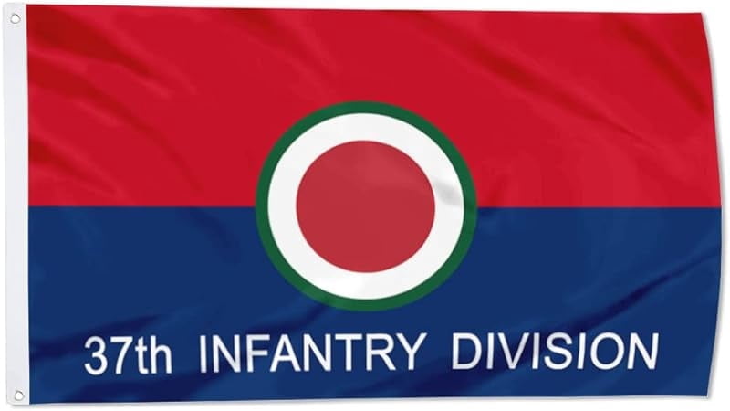Army 37th Infantry division Flag 3x5Feet Military Banner with 2 Brass ...