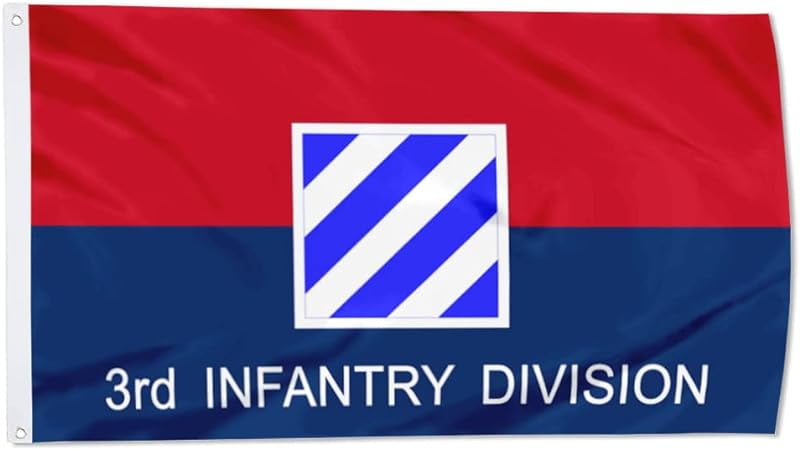 Army 3rd Infantry division Flag 3x5Feet Military Banner with 2 Brass ...