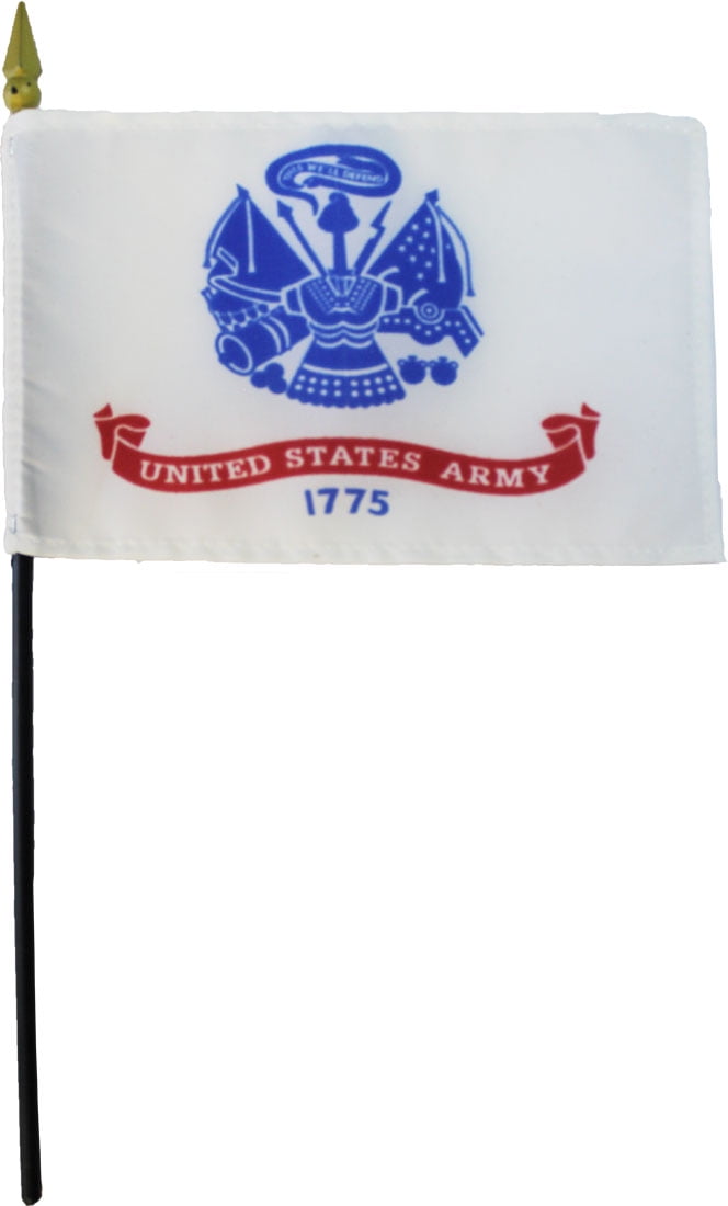 Army - 4"X6" Stick Flag - Walmart.com