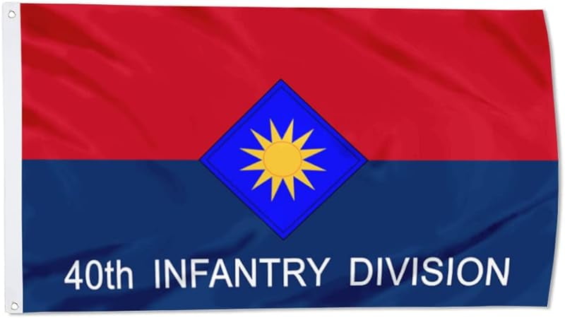 Army 40th Infantry division Flag 3x5Feet Military Banner with 2 Brass ...