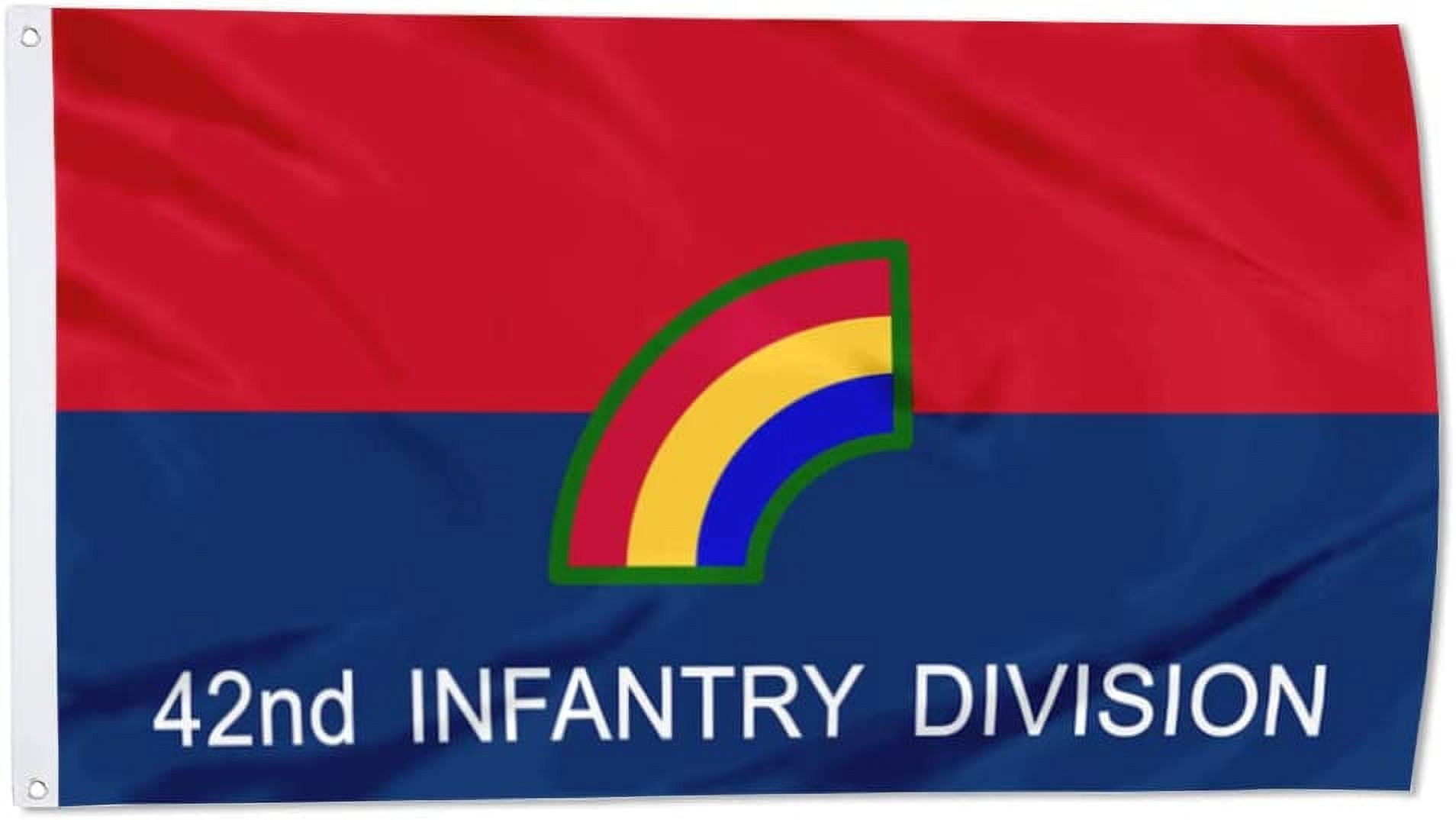 Army 42nd Infantry division Flag 3x5Feet Military Banner with 2 Brass ...