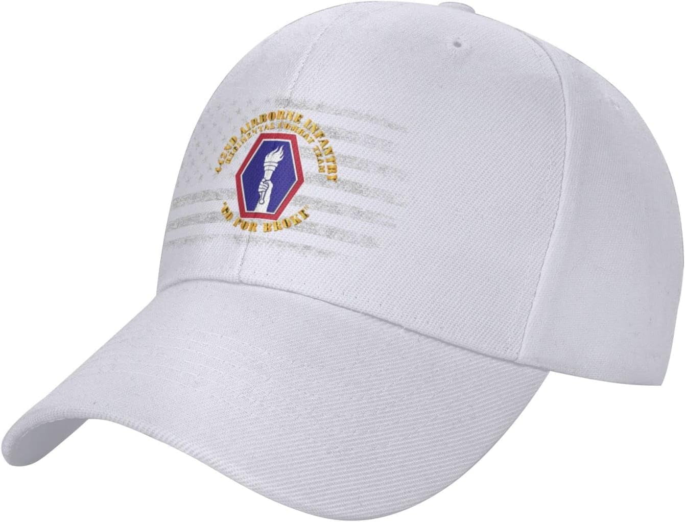 Army 442nd Airborne Infantry Cap Hats for Men Women Classic Baseball ...