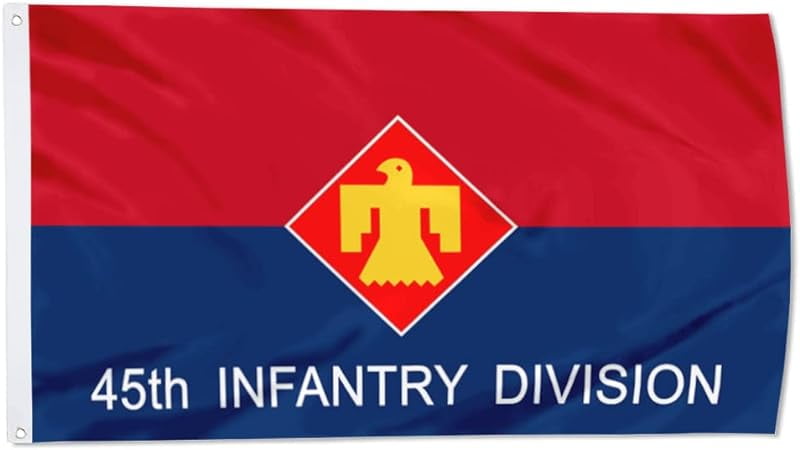 Army 45th Infantry division Flag 3x5Feet Military Banner with 2 Brass ...