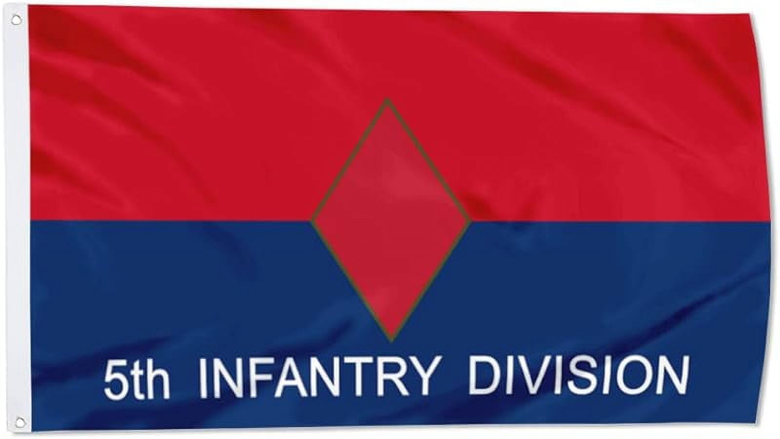 Army 5th Infantry division Flag 3x5Feet Military Banner with 2 Brass ...