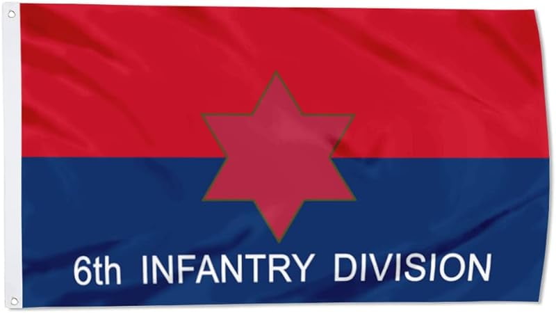 Army 6th Infantry division Flag 3x5Feet Military Banner with 2 Brass ...