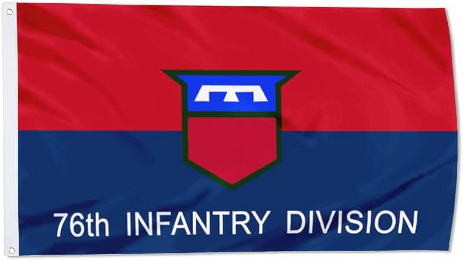 Army 76th Infantry division Flag 3x5Feet Military Banner with 2 Brass ...