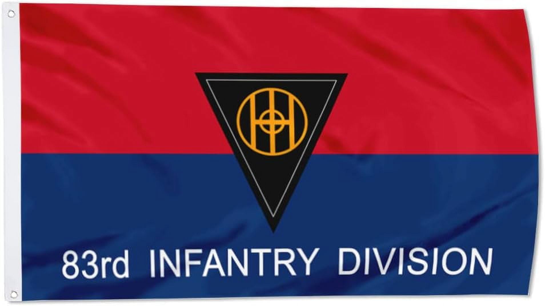 Army 83rd Infantry division Flag 3x5Feet Military Banner with 2 Brass ...