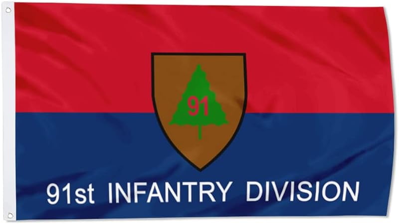 Army 91th Infantry division Flag 3x5Feet Military Banner with 2 Brass ...