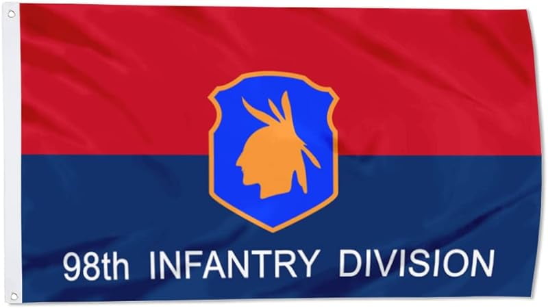 Army 98th Infantry division Flag 3x5Feet Military Banner with 2 Brass ...