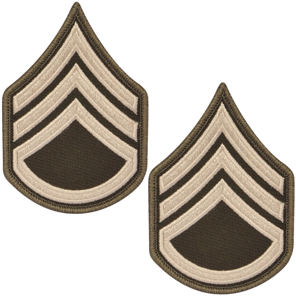 Army AGSU Staff Sgt. E-6 Cloth Rank - Male Sew On - Walmart.com