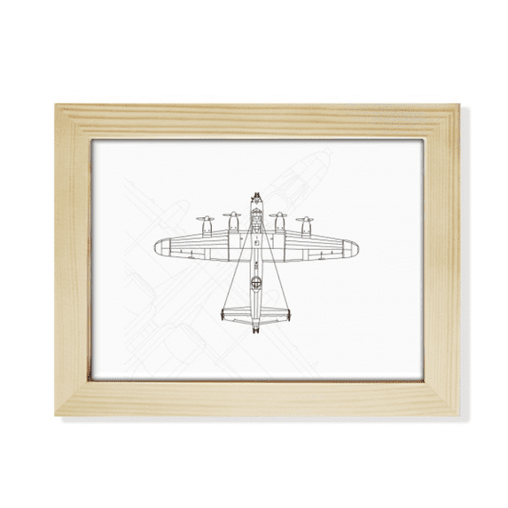 Army Aircraft Line Art Deco Fashion Desktop Photo Frame Picture Art ...