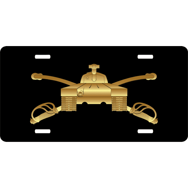 Army Armor Insignia License Plate - Walmart Business Supplies