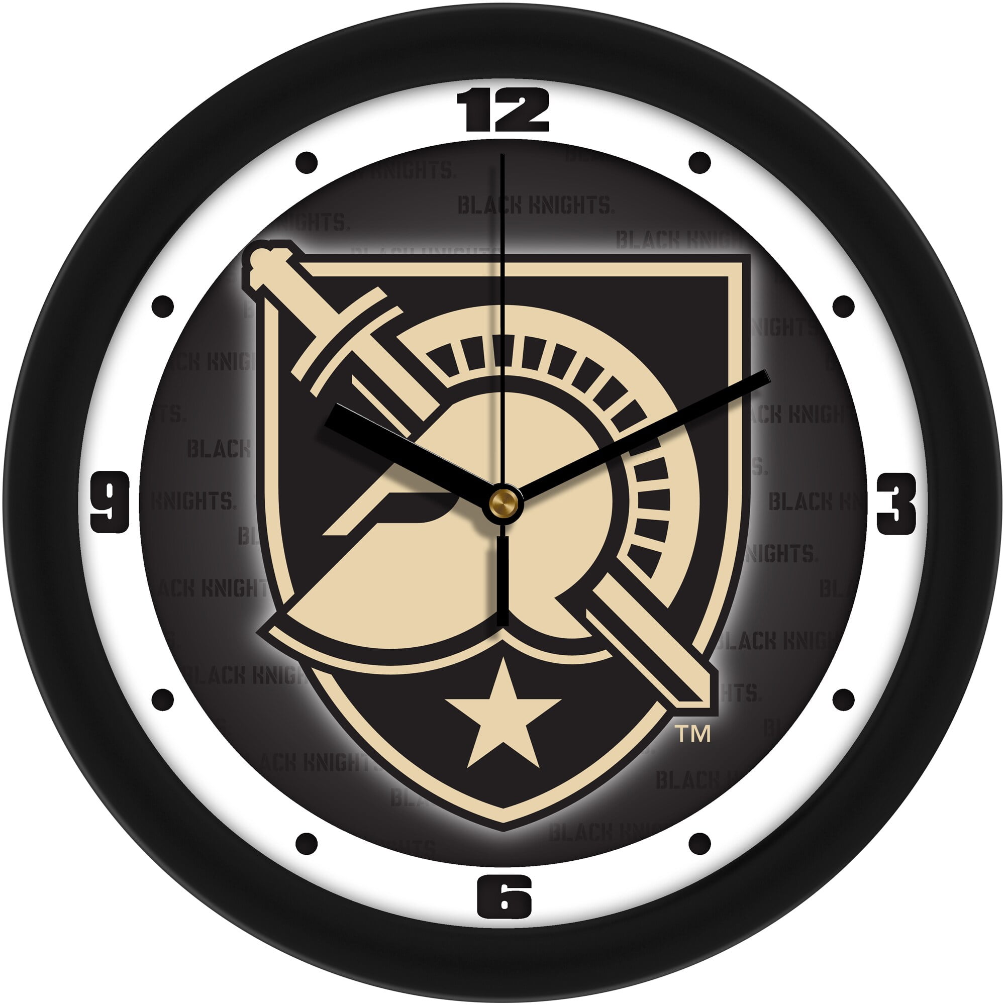 Army Black Knights 11.5'' Suntime Premium Glass Face Dimension Wall ...