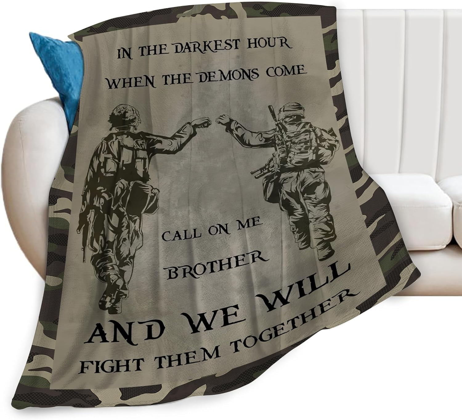 Army Blanket Military Throw Blanket for Boys Army Stuff Super Soft Cozy ...