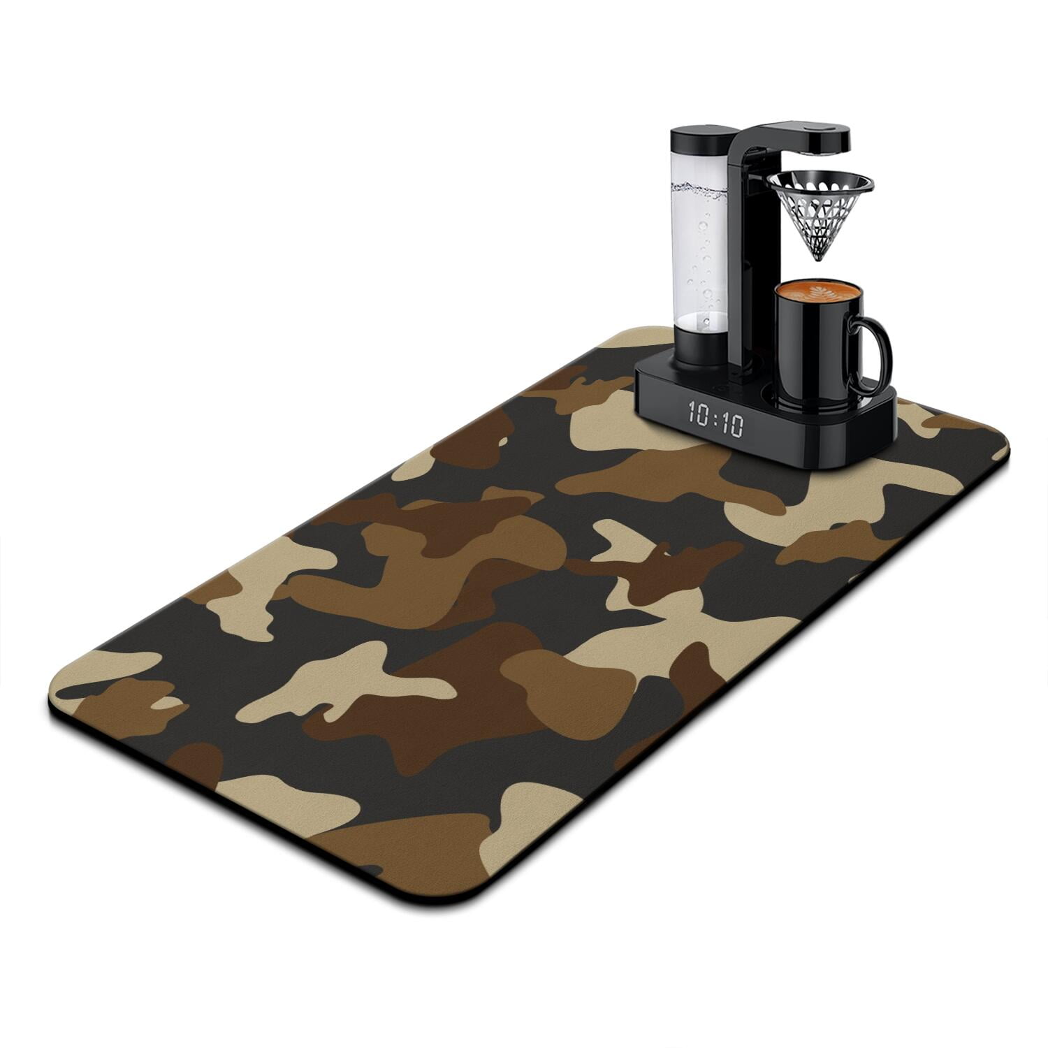 Army Camo Kitchen Counter Mat - Eco-Friendly Absorbent Coffee Mat ...