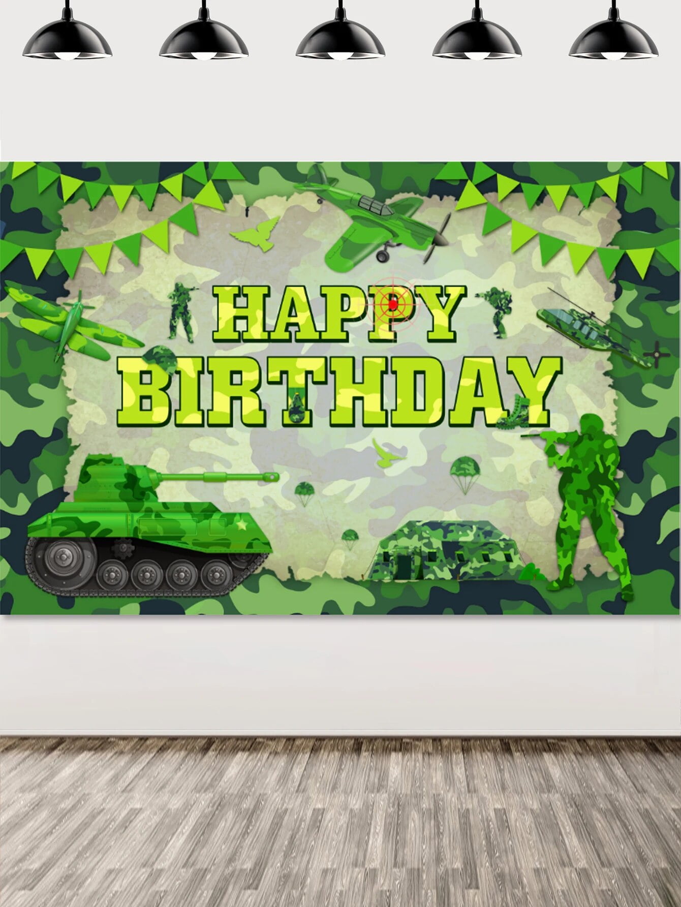 Army Camouflage Birthday Party Decorations Camouflage Happy Birthday ...