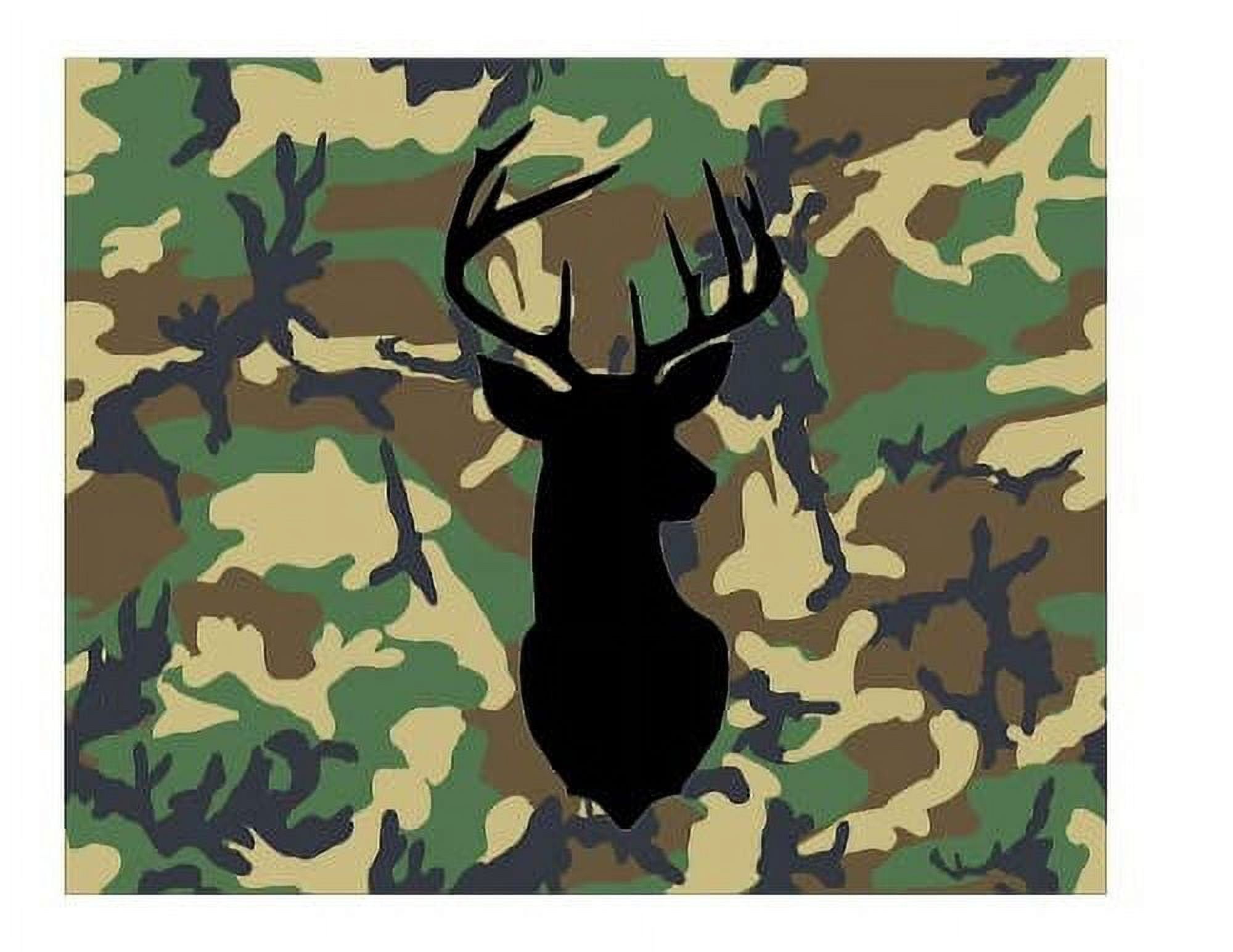 Army Camouflage Deer Hunting Camo Edible Cake topper fit 1/4 sheet cake ...