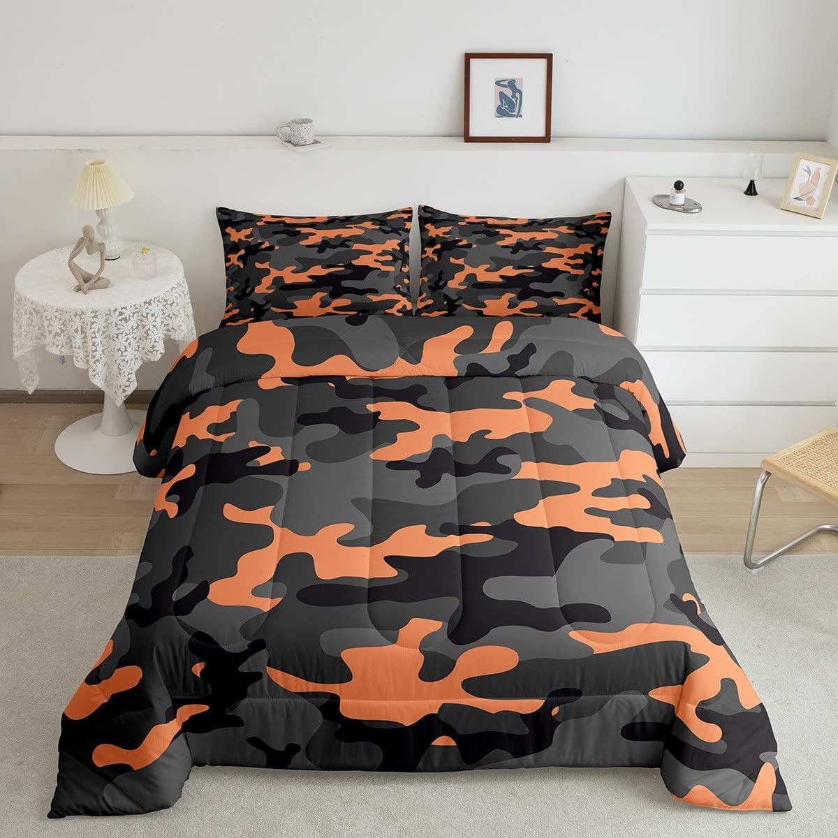 Army Camouflage Lightweight Bedding Set Teens Camo Comforter Set ...