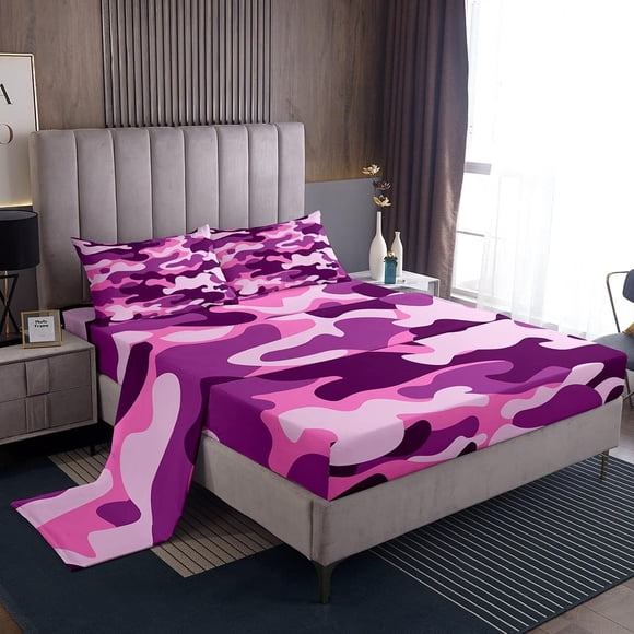 Pink Camo Bed Sheets