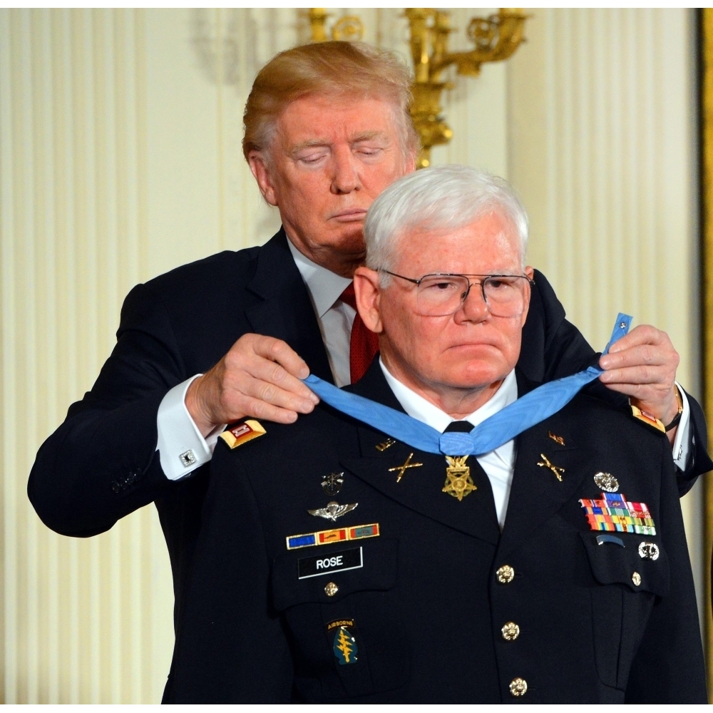 Army Capt. Mike Rose Receives The Medal Of Honor From President Donald ...