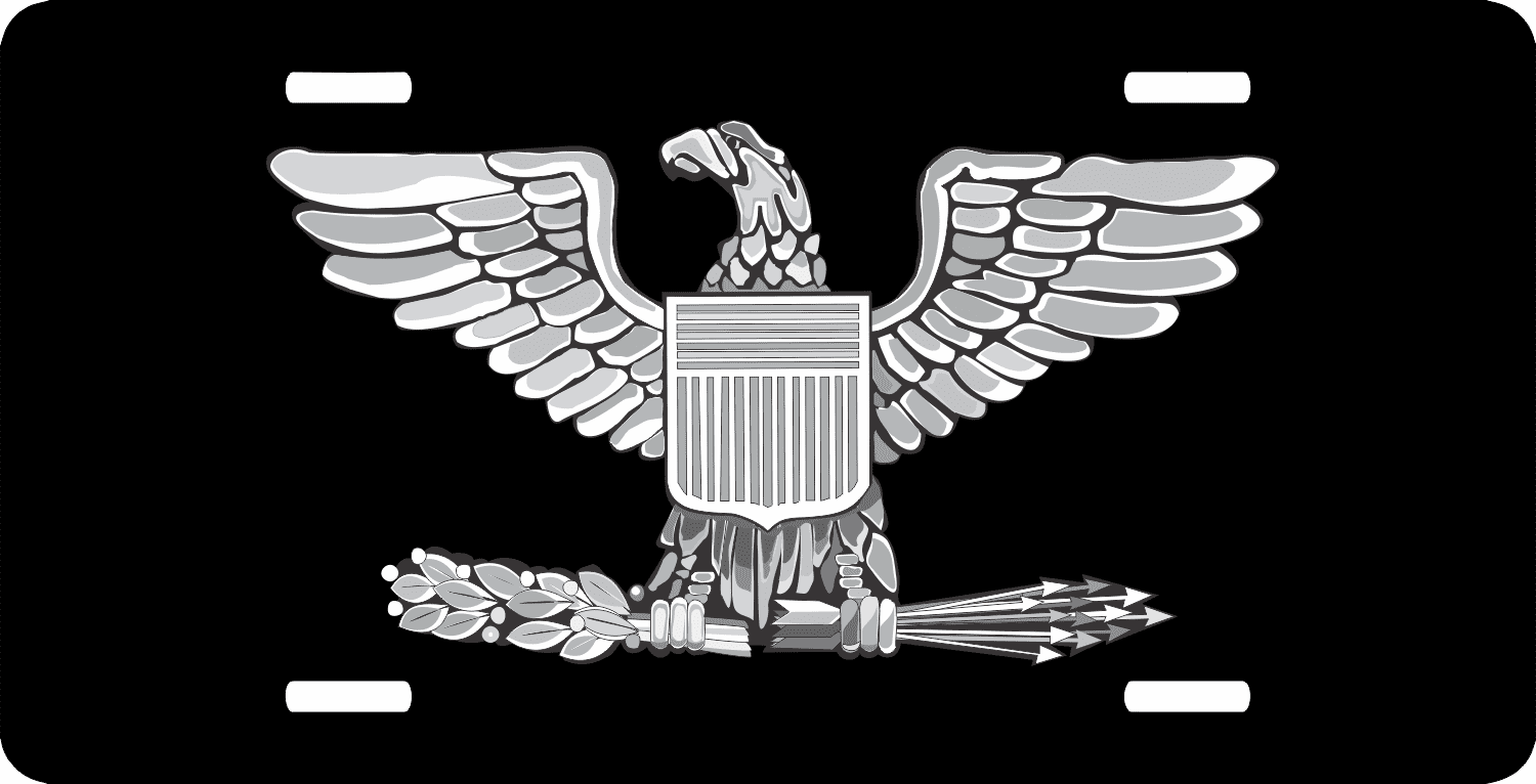 Army Colonel Rank License Plate - Walmart.com