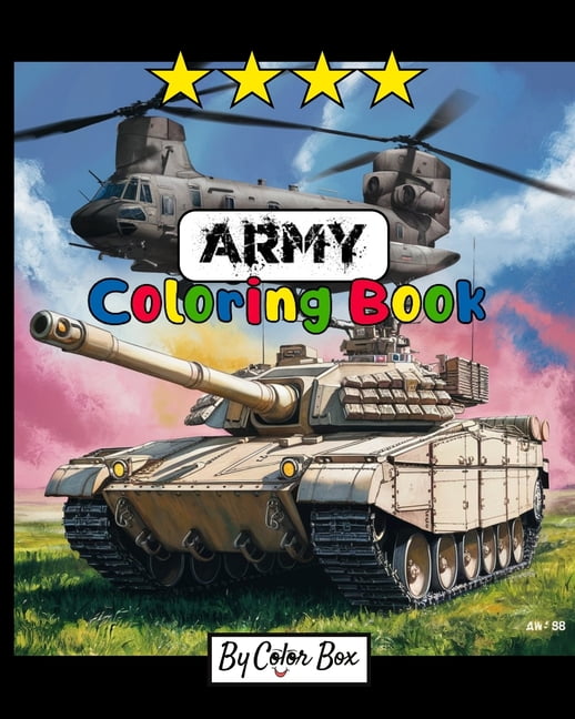 Army Coloring Book for Kids Army Coloring Book: Military Design ...