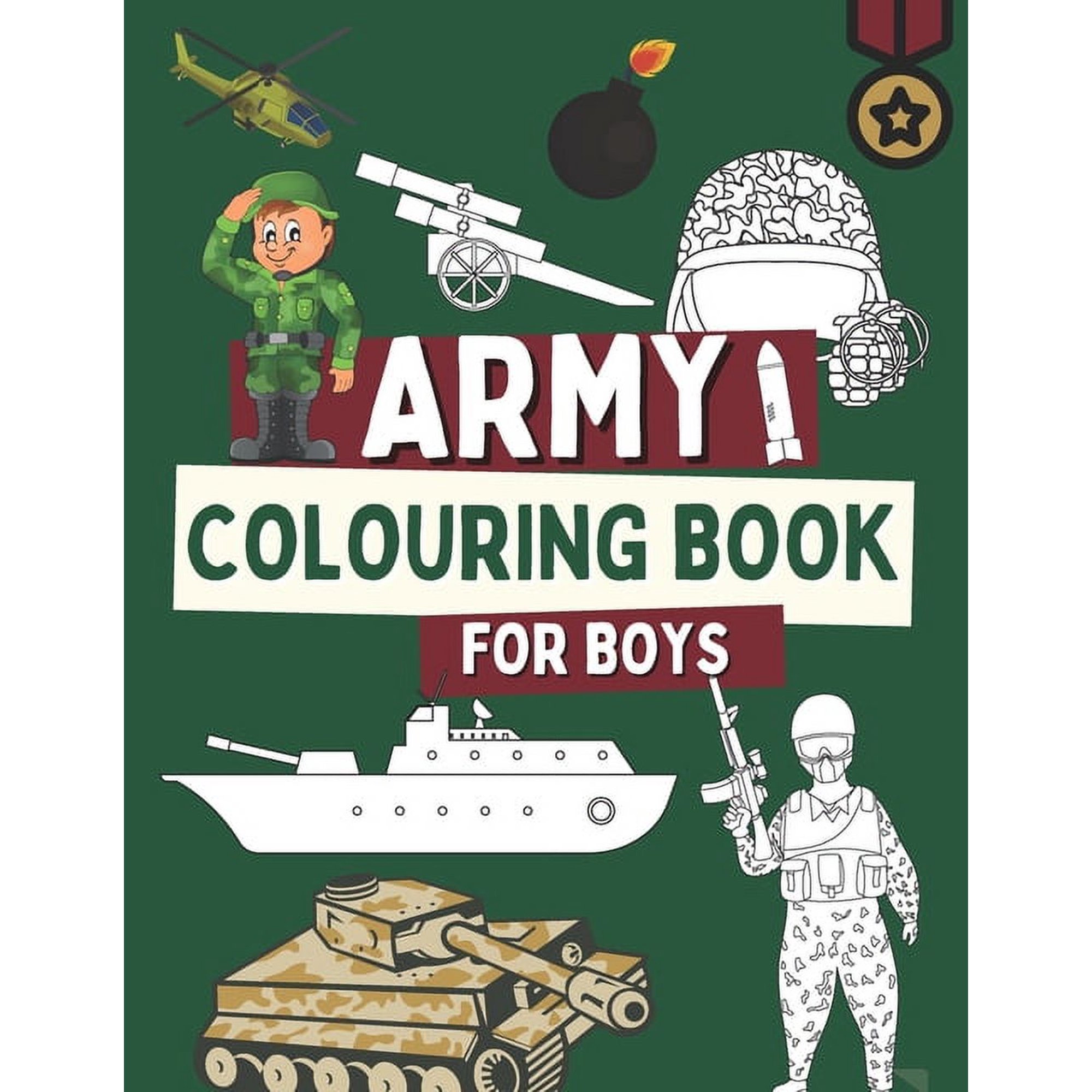 Army Soldier Coloring Pages For Kids