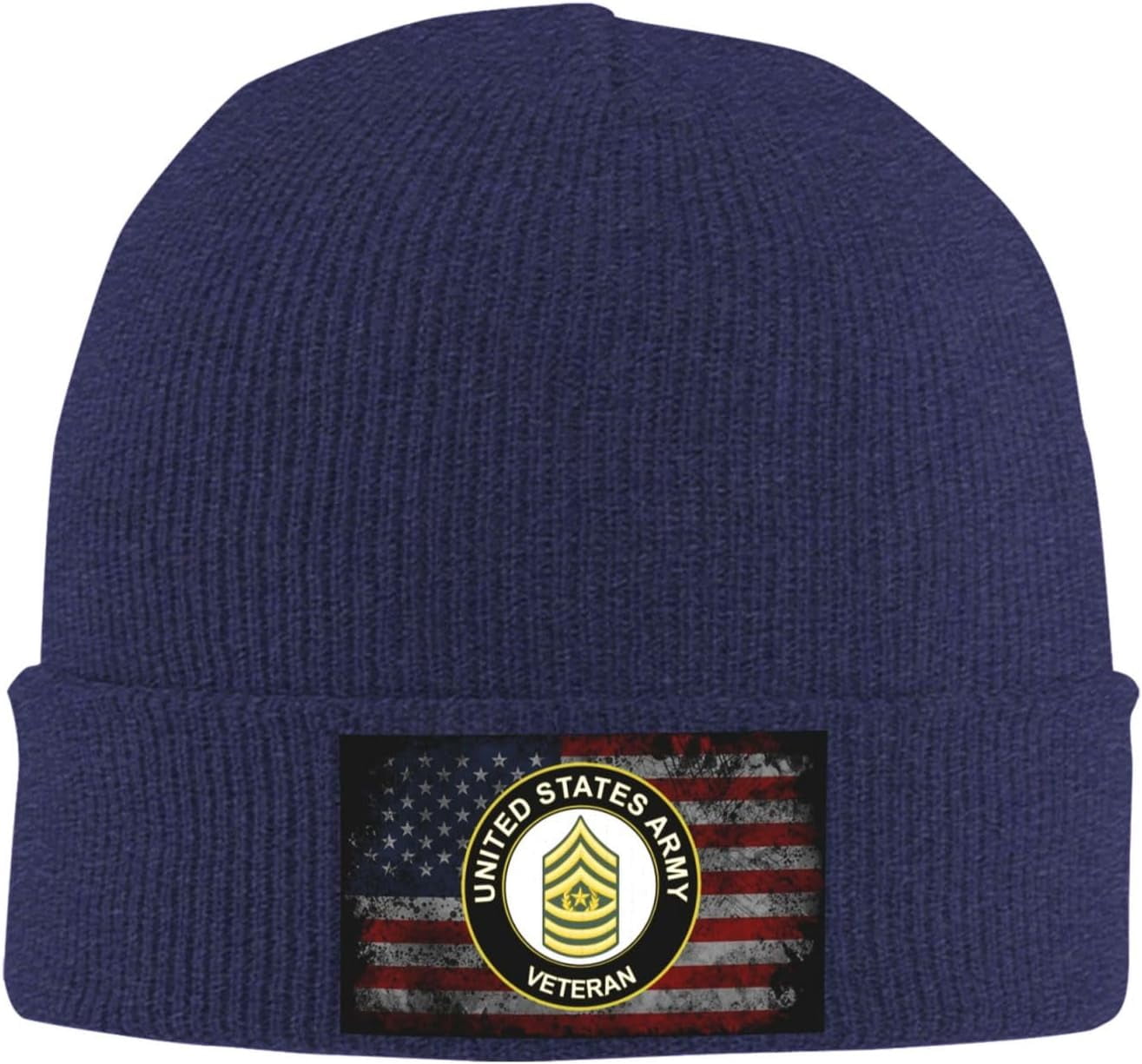 Army Command Sergeant Major Veteran Cozy Knitted Hat for Winter - Warm ...