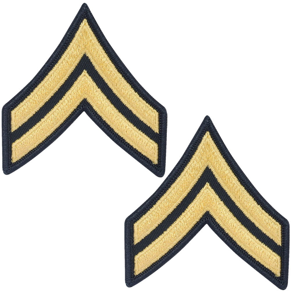 Army Corporal CPL E4 Cloth Rank for ASU Size Male Sew On - Walmart ...
