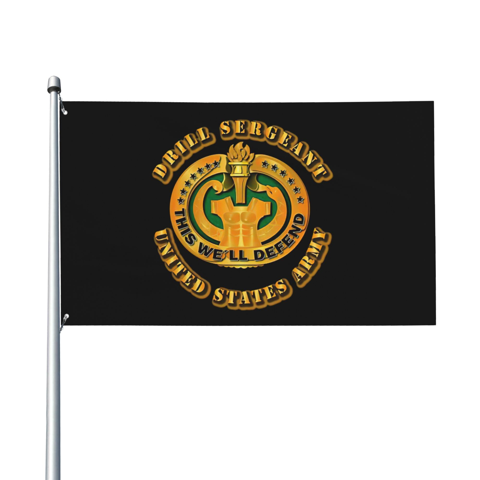 Army Drill Sergeant Flag Home Garden Flag Banner Breeze Banner Sign Flags For Home Decor 3x5 Ft ...