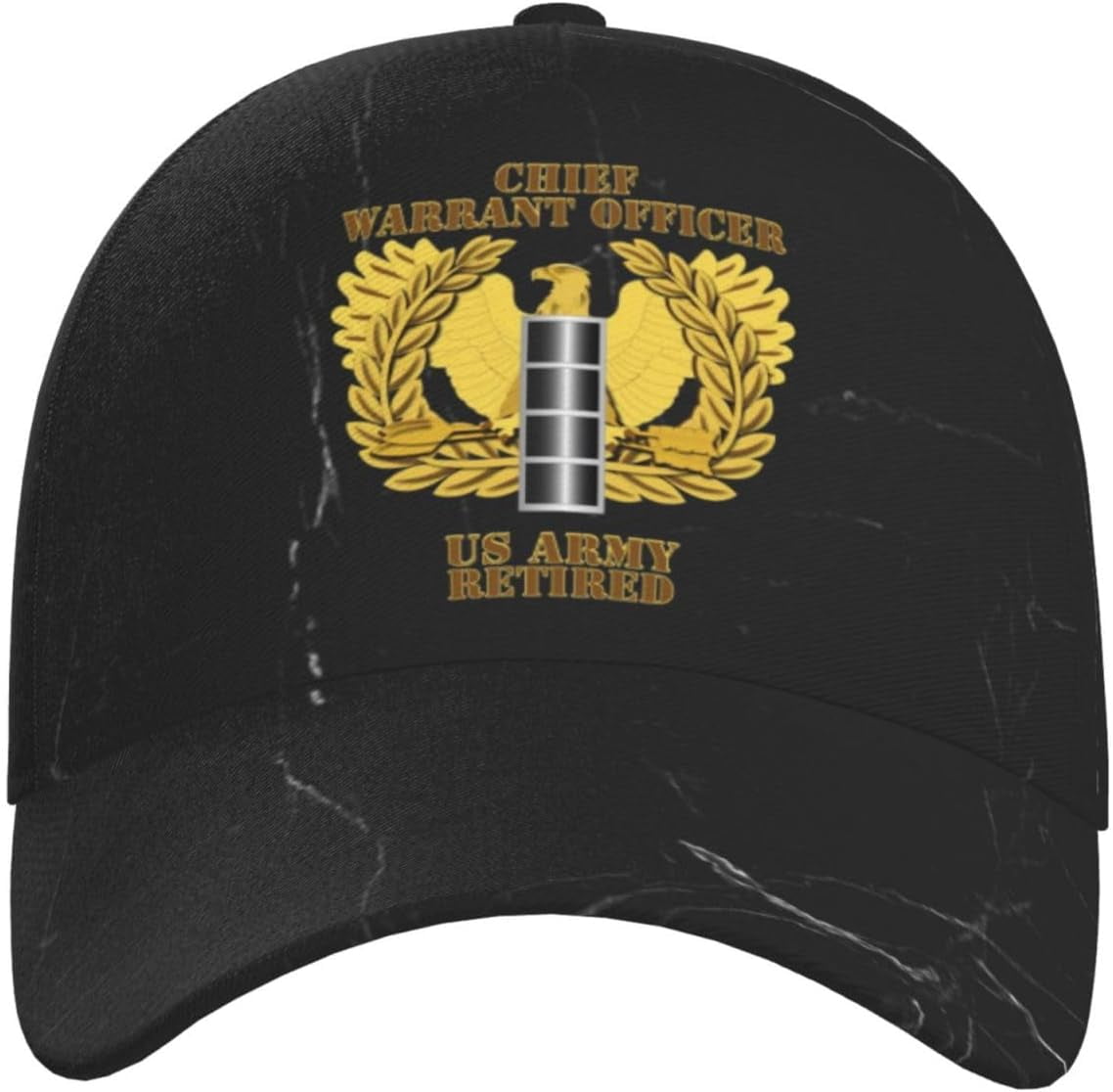 Army Emblem Warrant Officer CW4 Retired Adjustable Baseball Cap Men's ...