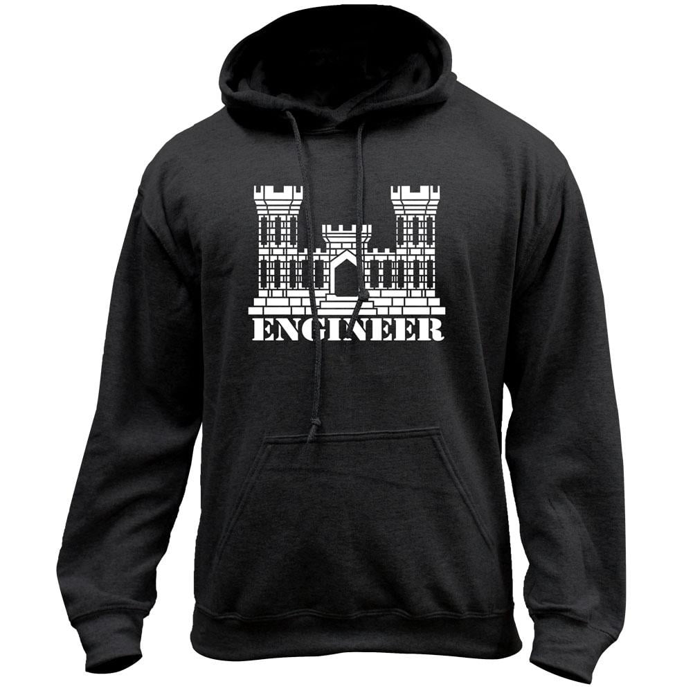Army Engineer Branch Insignia Castle Veteran Pullover Hoodie Sweatshirt ...