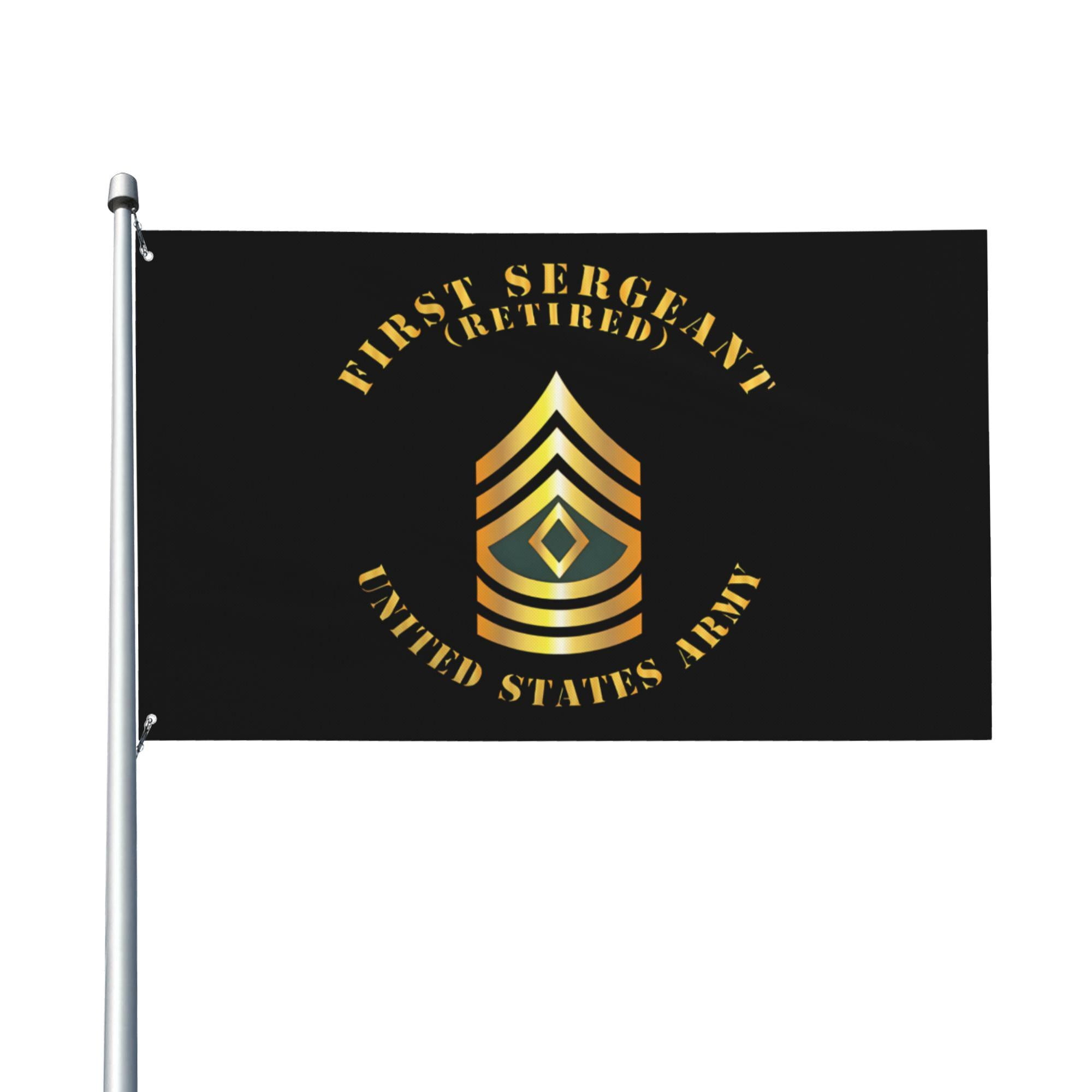 Army First Sergeant 1SG Veteran Flag Outdoor Garden Flag Breeze Flag ...