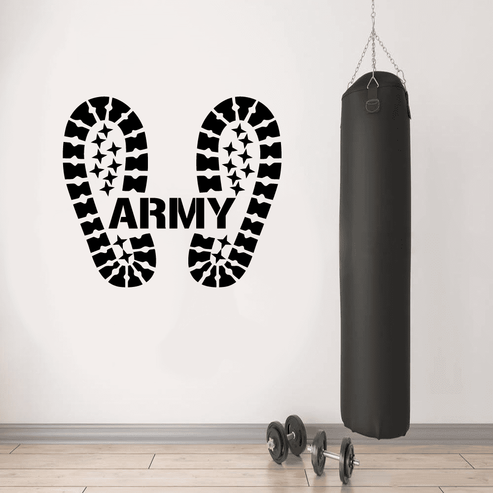 Army Foot Steps - Army Military Men Soldier Troops Foot Step Silhouette ...