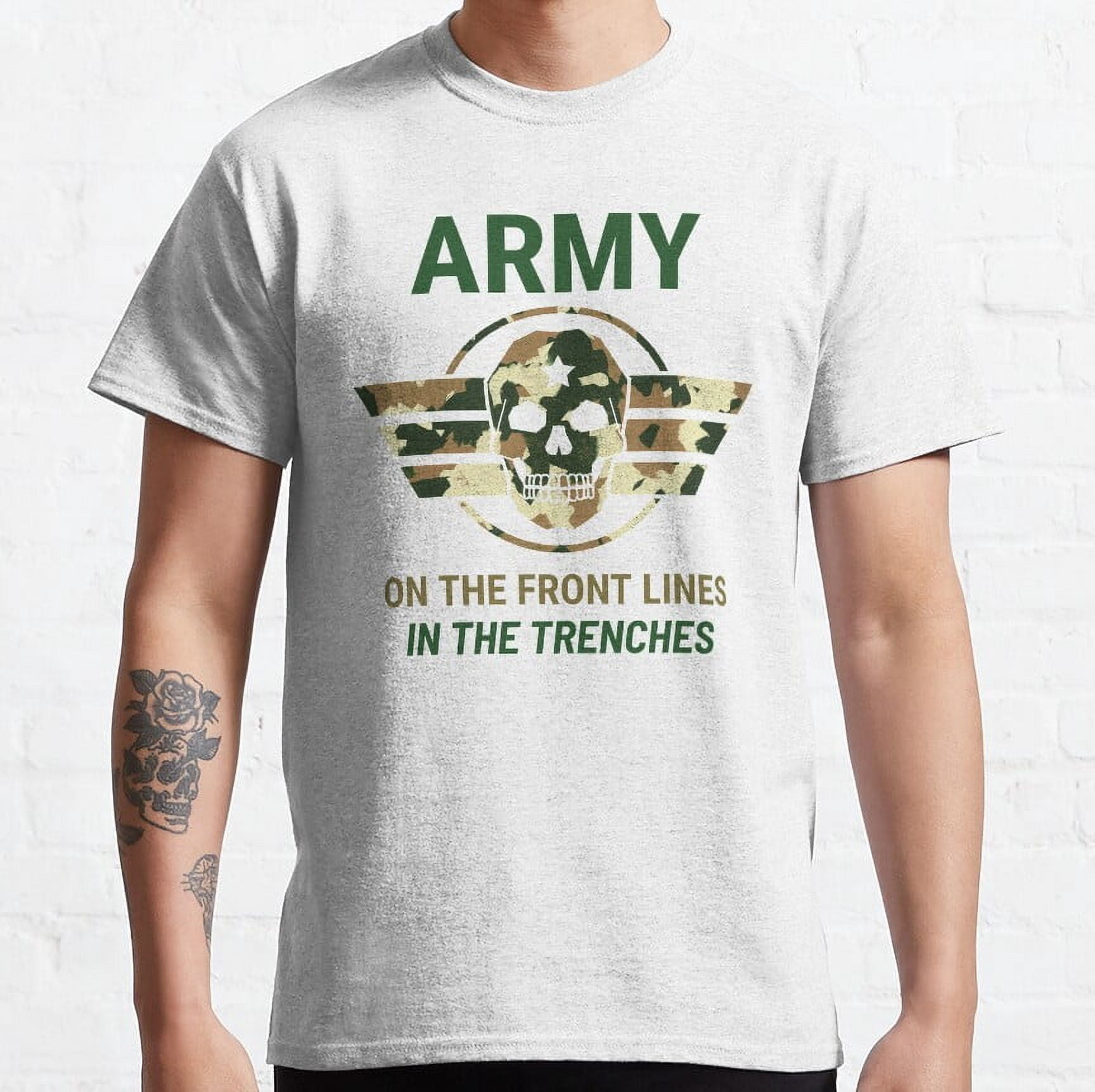 Army Front Lines & Trenches Classic T-Shirt Vintage Birthday Gifts ...