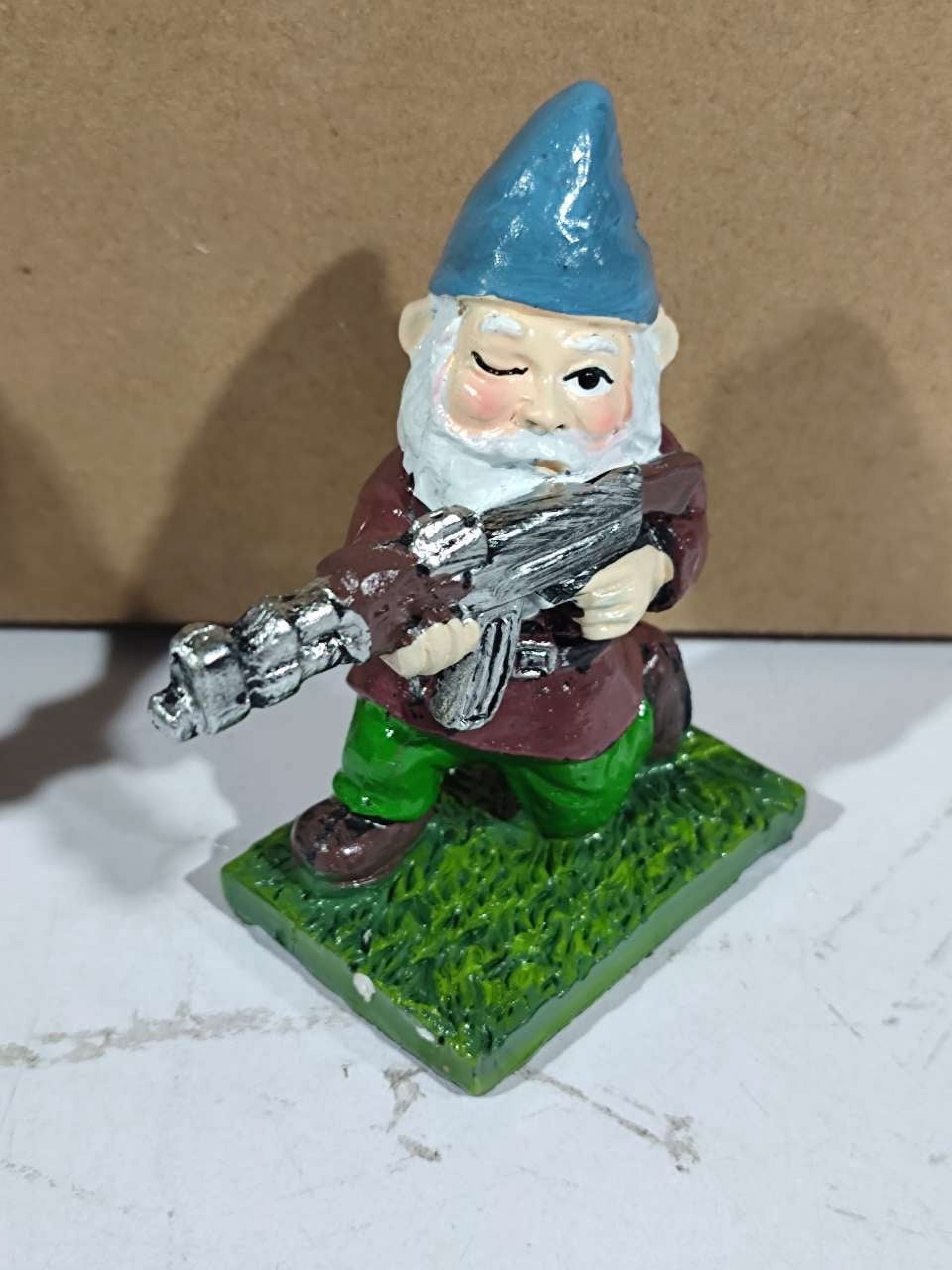 Army Garden Dwarf Statue Combat Troop Garden Dwarf Resin Craft Ornament ...